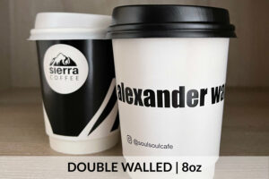 Double Walled Branded Coffee Cups Full Colour Custom Printed | Cuppy!